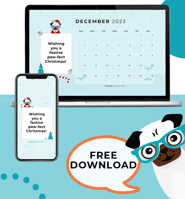 December 2023 Free Wallpaper For Dog Lovers – Joyride Harness