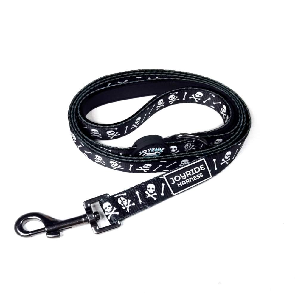 Black Skulls Matching Dog Leash – Joyride Harness