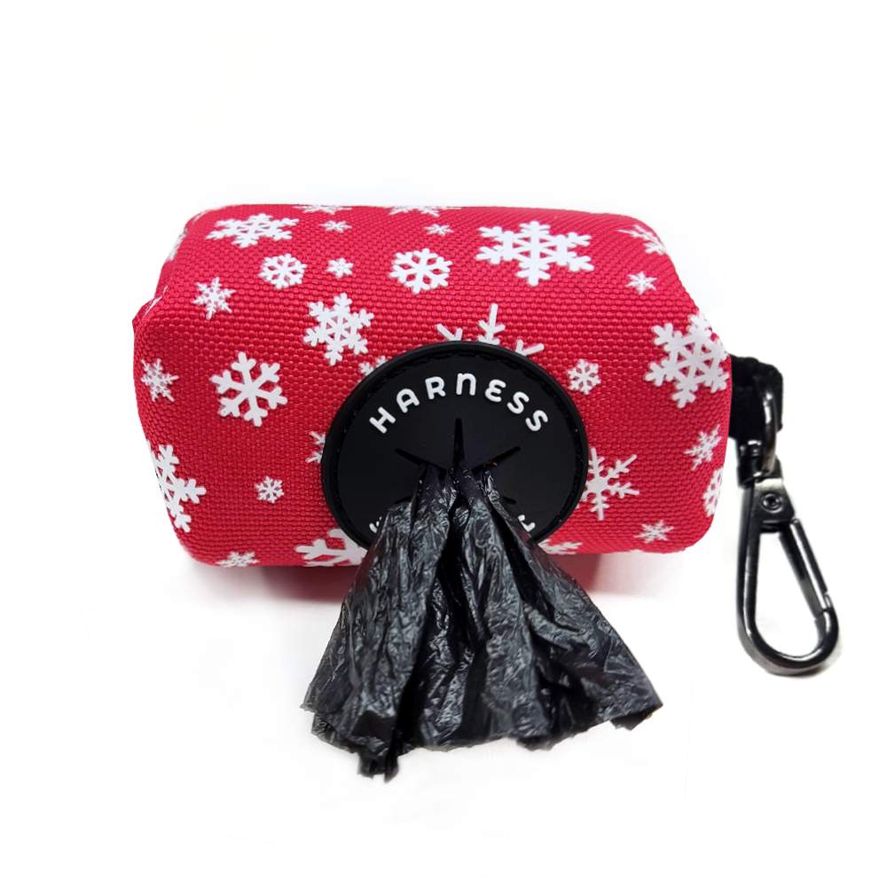 Red Snowflake Poop Bag Dispenser – Joyride Harness